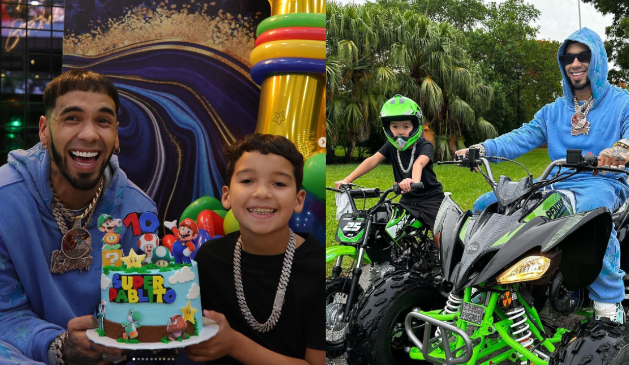 Anuel celebra cumpleaños de su hijo y se declara "el mejor papá del mundo"